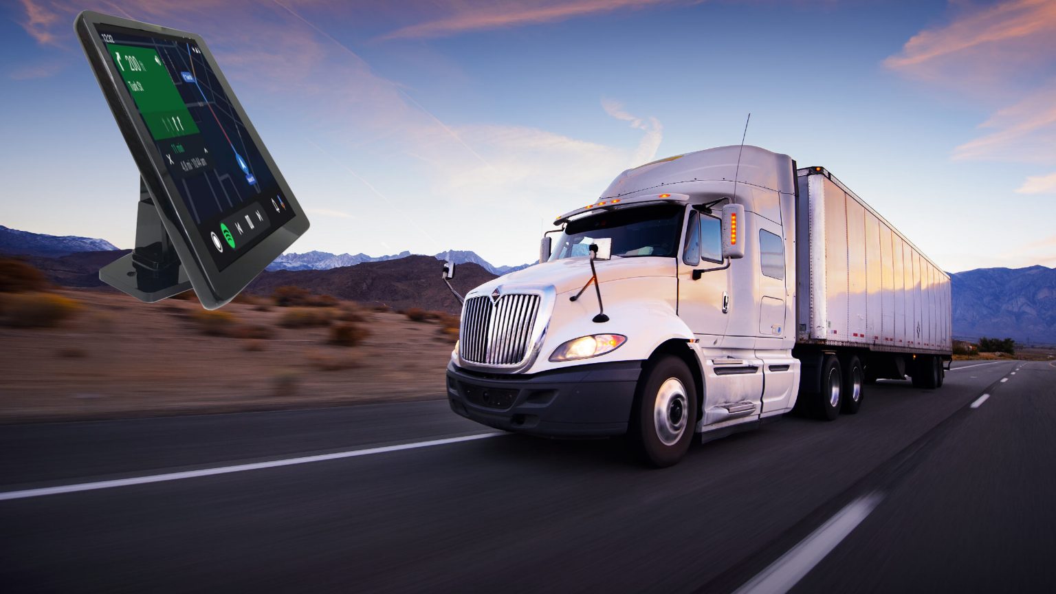 Suporte de tablet para painel de caminhão - Lumar Tecnologia