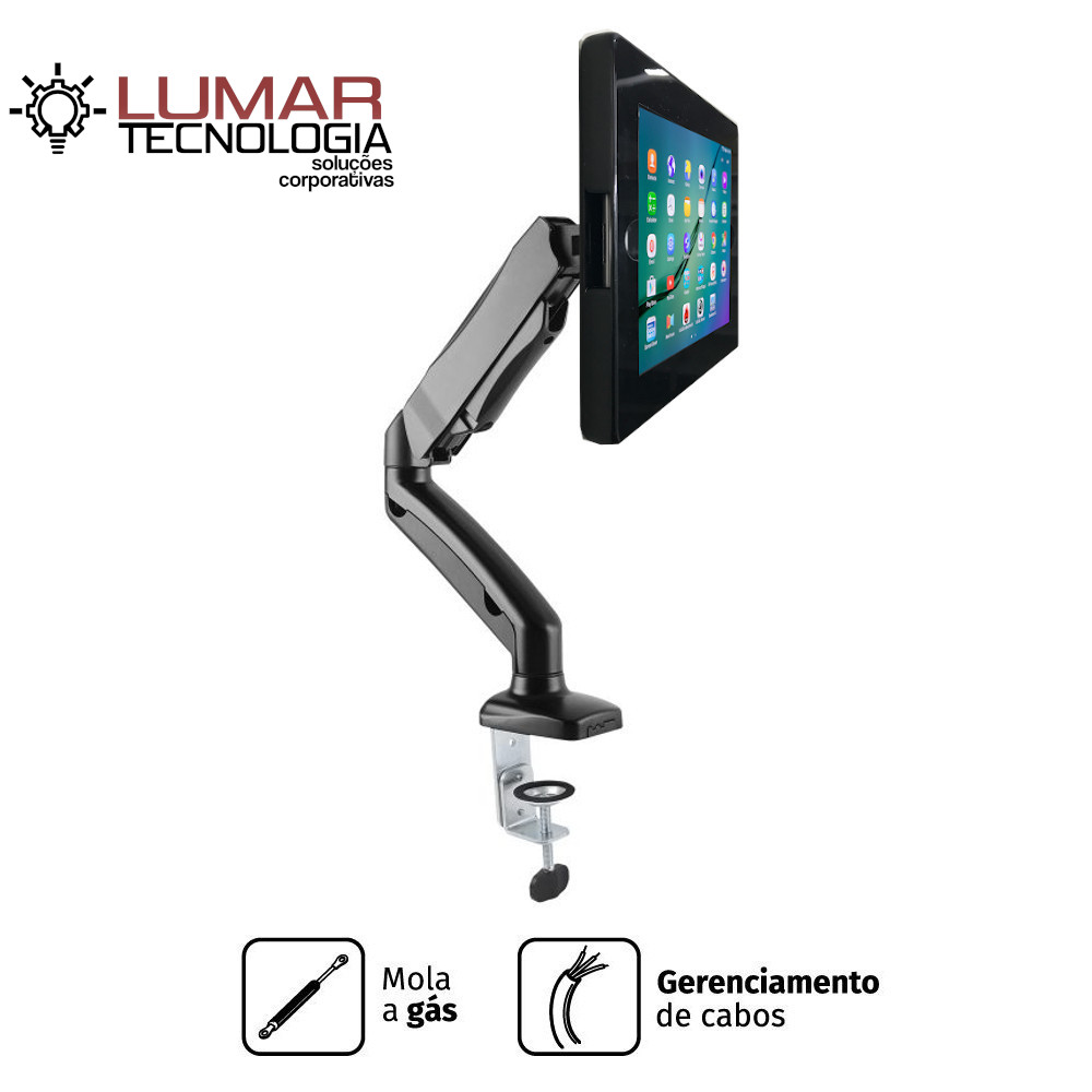 Totem de mesa para tablet - Lumar Tecnologia
